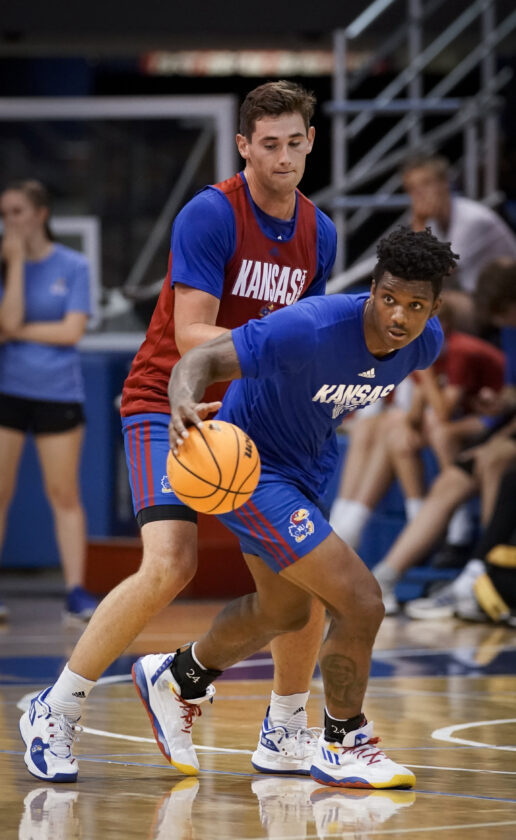 Photo Gallery: Kansas players scrimmage before basketball campers ...